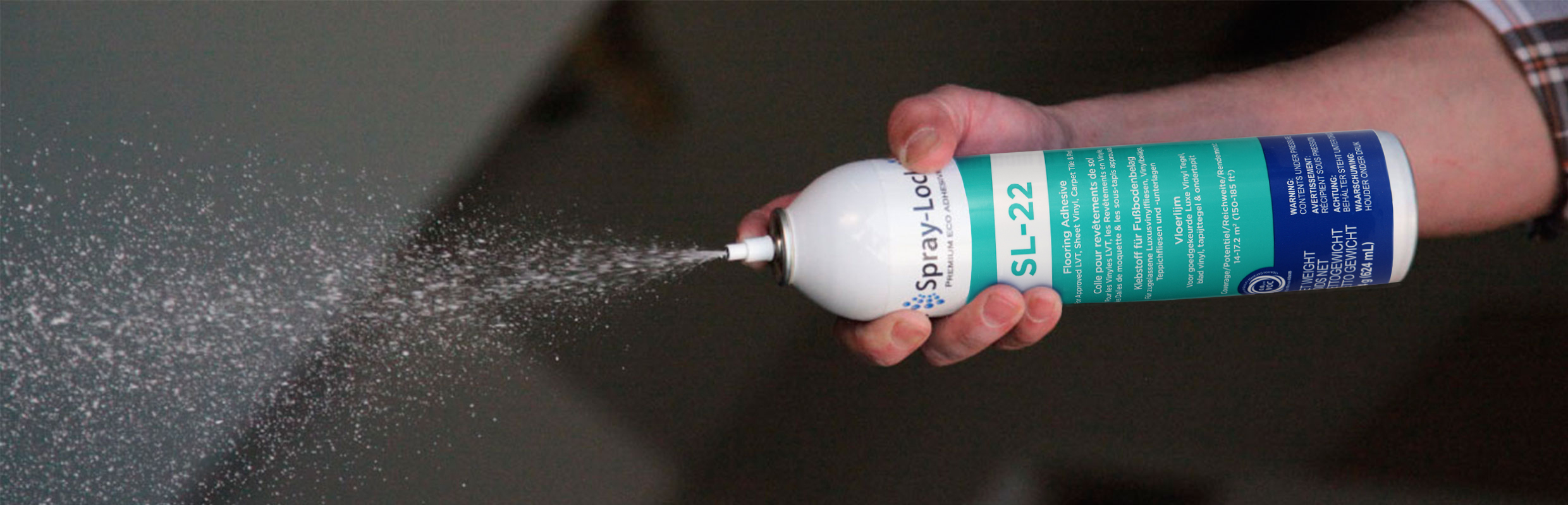 Spray-Lock Premium Eco Adhesives for Flooring and Wall Coverings